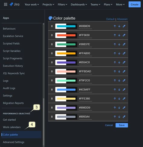 Custom Colors I Performance Objectives Charts For Jira App