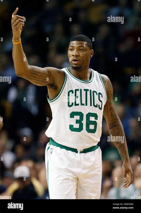 Boston Celtics Marcus Smart During The First Quarter Of An NBA Basketball Game Against The