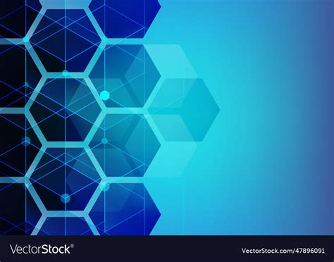 Abstract Cube Hexagon Shape Background Digital Vector Image Abstract Cube Hexagon Shape Background Digital Vector Image