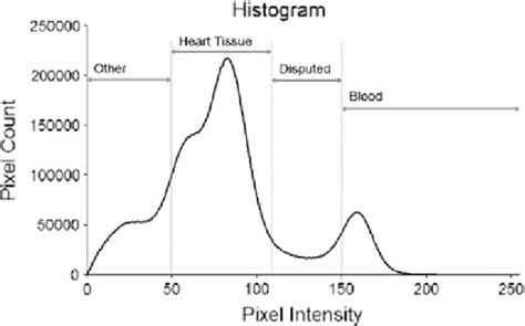 Histogram Of The Pixel Intensity Across All Images In The Volume Each