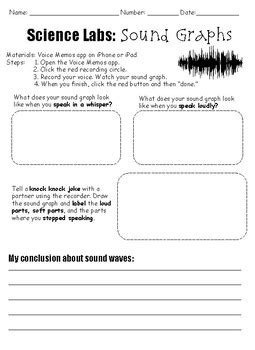 Sound Waves Lab Sheet By Bailey S Busy Bees TPT