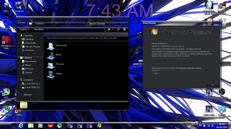 Windows 7 Blue Dark Theme [extreme Blue] R Windows7