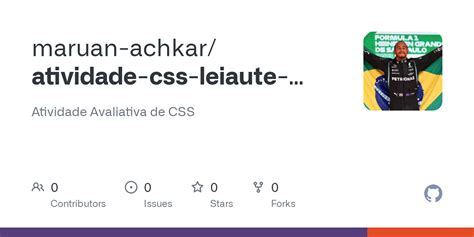 github maruan achkar atividade css leiaute responsivo maruan achkar