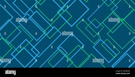 Simple Overlapping Rectangular Frames Of Various Sizes Colored In