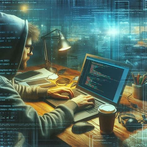 Focused Software Developer Premium Ai Generated Image