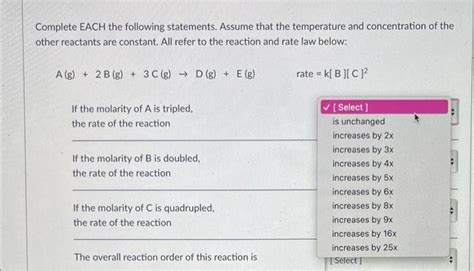 solved complete each the following statements assume that