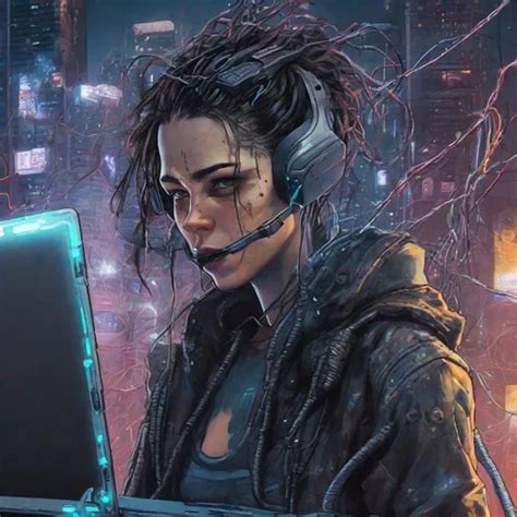 Neuromancer Character Hd Case Realistic Cyberware Openart
