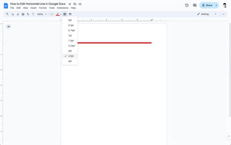 How To Edit Horizontal Line In Google Docs Using Tables