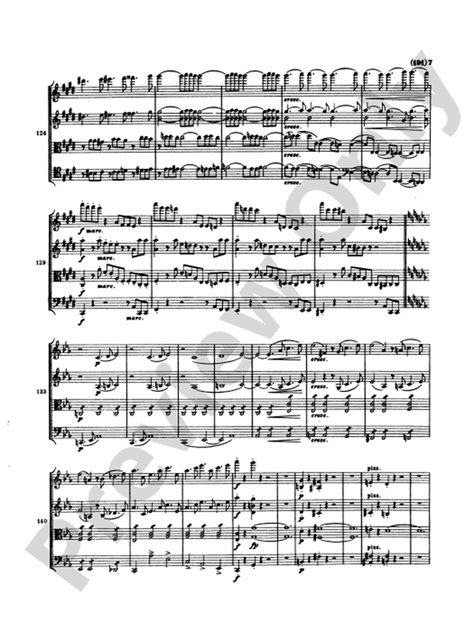 Brahms Three String Quartets String Quartet Miniature Score Johannes