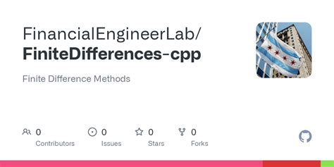 GitHub FinancialEngineerLab FiniteDifferences Cpp Finite Difference