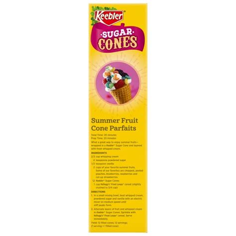 Keebler Ice Cream Sugar Cones 12 Count Box