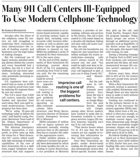 Isabelle Bousquette On Linkedin Tech 911dispatchers Emergency