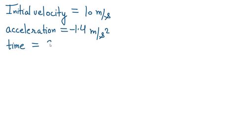 Solved A Sprinter Moving At M S Slows Down At A Rate Of M S