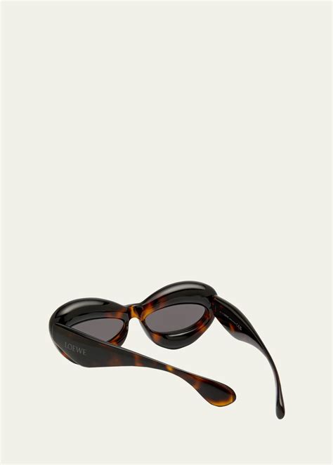 Loewe Mens Inflated Acetate Nylon Cat Eye Sunglasses Bergdorf Goodman