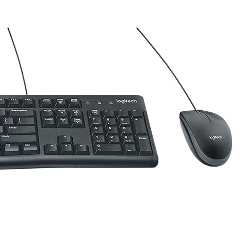 Buy Logitech Mk120 Wired Keyboard And Mouse Combo 1000 Dpi Spill Resistant Black Online Croma