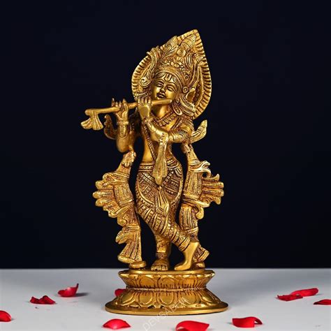 Buy This Brass Radha Krishna Idolstatue Height 125 Inch Devsabha