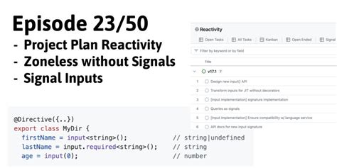 Episode 2350 Zoneless Without Signals Roadmap Signal Inputs Rdevto