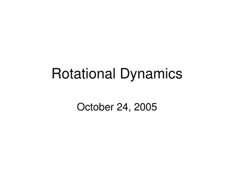 Ppt Rotational Dynamics Merry Go Round And Angular Acceleration