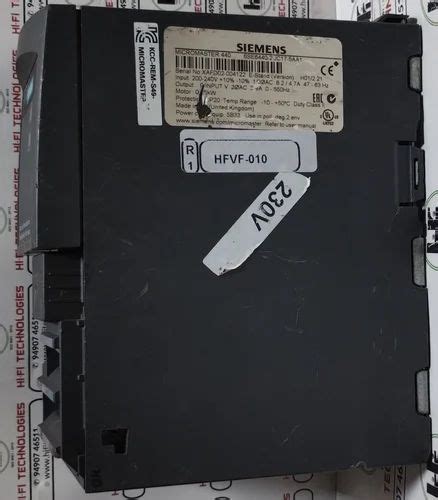 Siemens Micro Master 440 075kw 1 Hp At ₹ 5000piece In Secunderabad