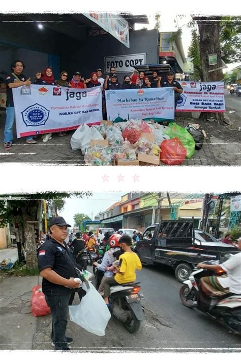 Tebar Kebaikan DPC Korak Gresik Bagi Ratusan Takjil