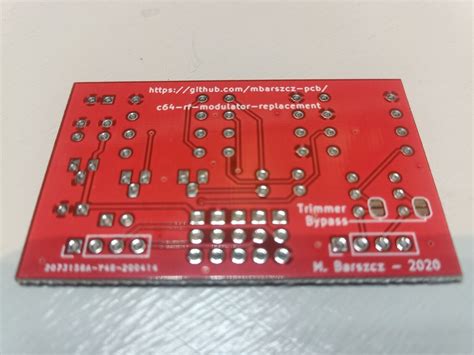 Commodore 64 C64 Rf Modulator Replacement Diy Kit Retronepa Productions