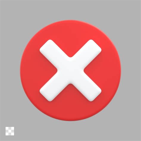Premium Psd Cross Symbol 3d Icon