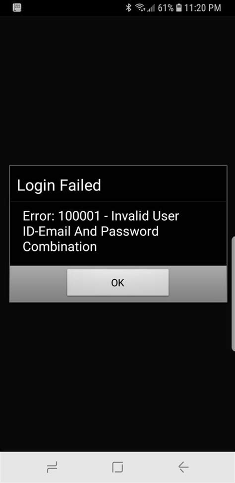 ‎can Not Log Into Direct Tv App Login Failed Error 100001 Directv