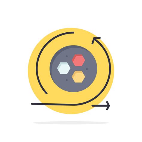 modeling api modeling science abstract circle background flat color