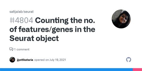 Counting The No Of Featuresgenes In The Seurat Object · Issue 4804