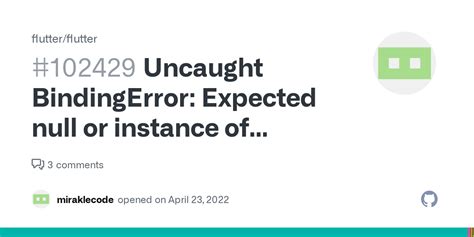 Uncaught Bindingerror Expected Null Or Instance Of Typeface Got An