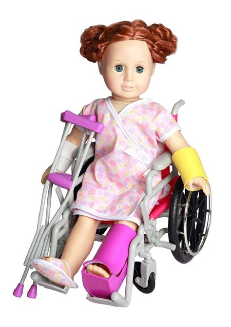 Click N Play Doll Wheelchair And Crutches Set Perfect For