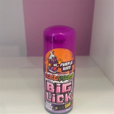Zed Candy Screamers Big Lick Purple Razz 60ml Candy Store Coppull