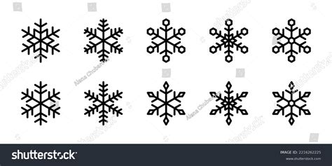 Snowflake Outline Template