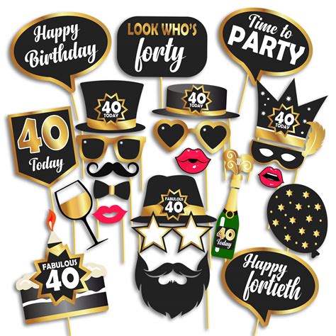 Buy Party Propz 40th Birthday Decoration Items 40th Birthday