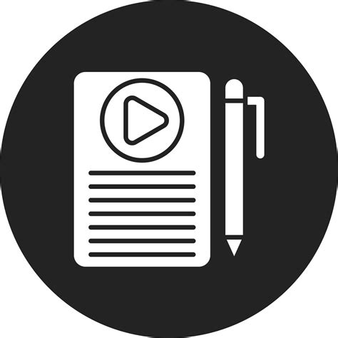 Script Vector Icon 33177550 Vector Art At Vecteezy