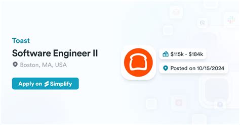 Software Engineer Ii Toast Simplify Jobs