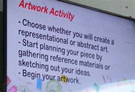Artwork Activity Choose Whether You Will Studyx