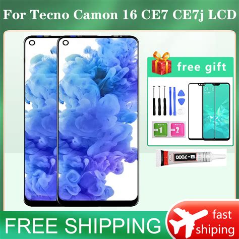 Oem สําหรับ Tecno Camon 16 Ce7 Ce7j จอแสดงผล Lcd หน้าจอสัมผัสเปลี่ยน Shopee Thailand