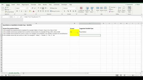 Quantitative Vs Qualitative Variable Identifier Youtube