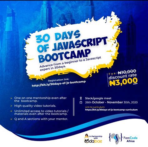 Femcode Africa On Linkedin Femcodeafrican Learning Javascript Programming Coding Training