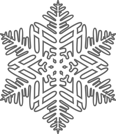Ícone de floco de neve de inverno Vetor Premium