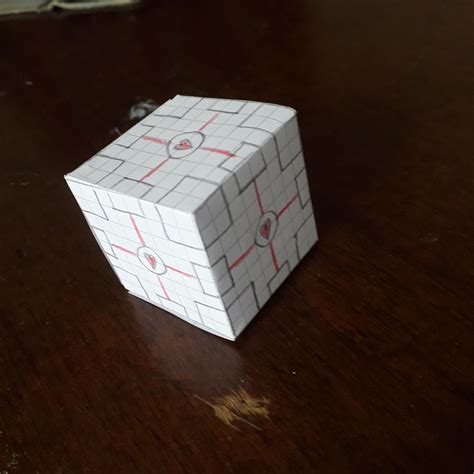 I Made A Real Life Companion Cube Will Nake The Incinerator Soon R