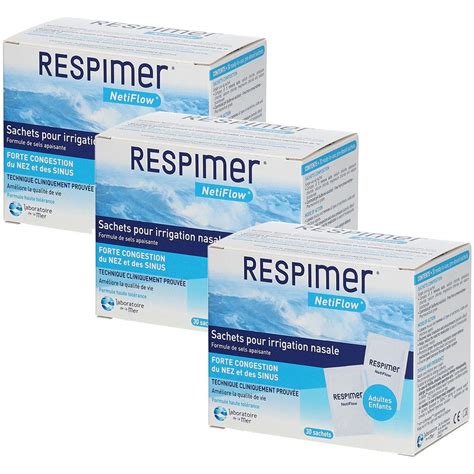 Respimer® Netiflow® Sachets Pour Irrigation Nasale 3x30 Pc S Redcare