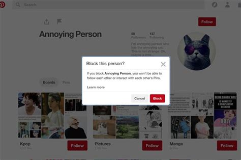 How To Block Or Unblock Someone On Pinterest