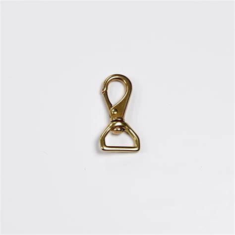 12 Inch Small Swivel Snap Solid Brass Leatherado Leather Supply