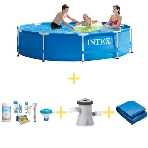 Intex Piscine Metal Frame 305 X 76 Cm Ways Pack Dentretien