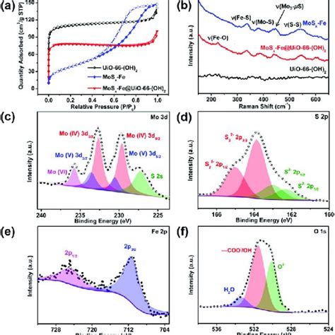 A Nitrogen Adsorption Desorption Isotherms 77 K And B Raman