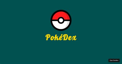 Starter Pokedex Example Part Html Css Javascript Codesandbox