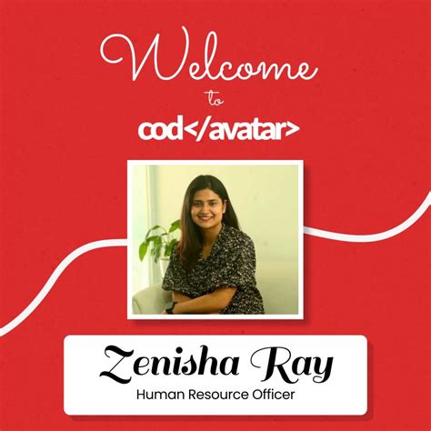 Codavatar Tech Pvt Ltd On Linkedin Join Us In Extending A Warm Welcome To Zenisha Ray Our