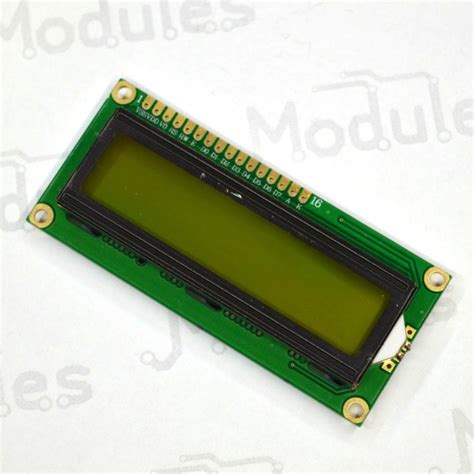 Символьный Lcd дисплей 1602 зеленый Hd44780 купить Киев Днепр